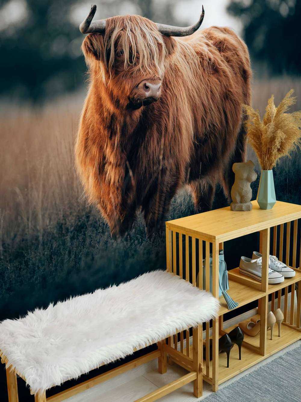 Fototapete - Porträt von Highlandern - Fototapete