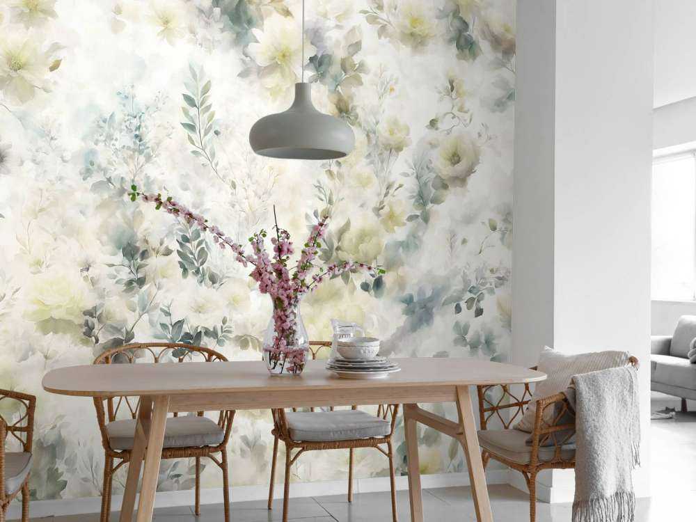 Fototapete - Delicate Floral Mood 3 - Fototapete