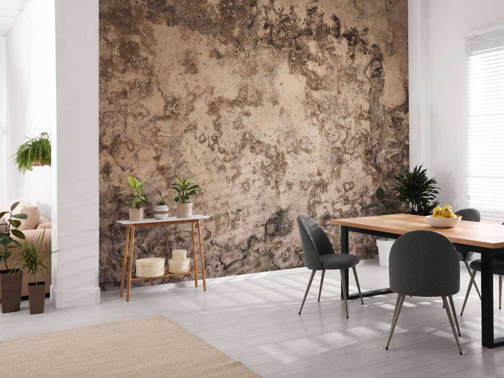 Fototapete - Beton mit Putz - Fototapete