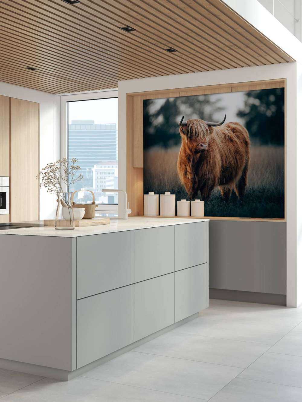 Fototapete - Porträt von Highlandern - Fototapete