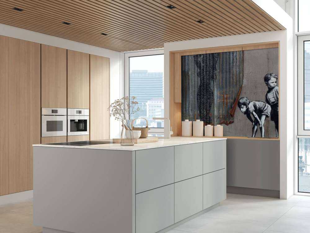 Fototapete - Banksy - Shower boys - Fototapete