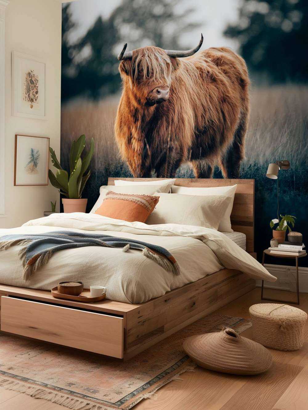 Fototapete - Porträt von Highlandern - Fototapete