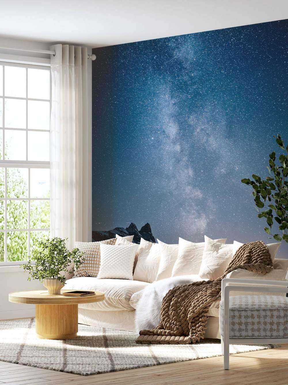 Fototapete - Sternenhimmel in Alaska - Fototapete