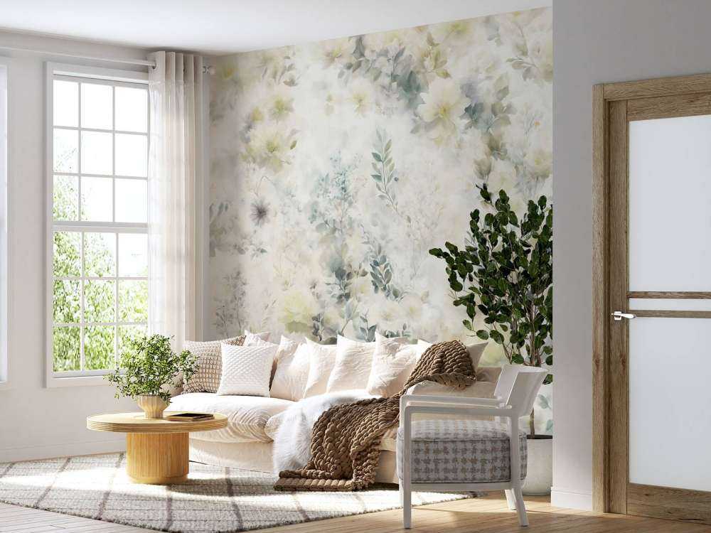 Fototapete - Delicate Floral Mood 3 - Fototapete