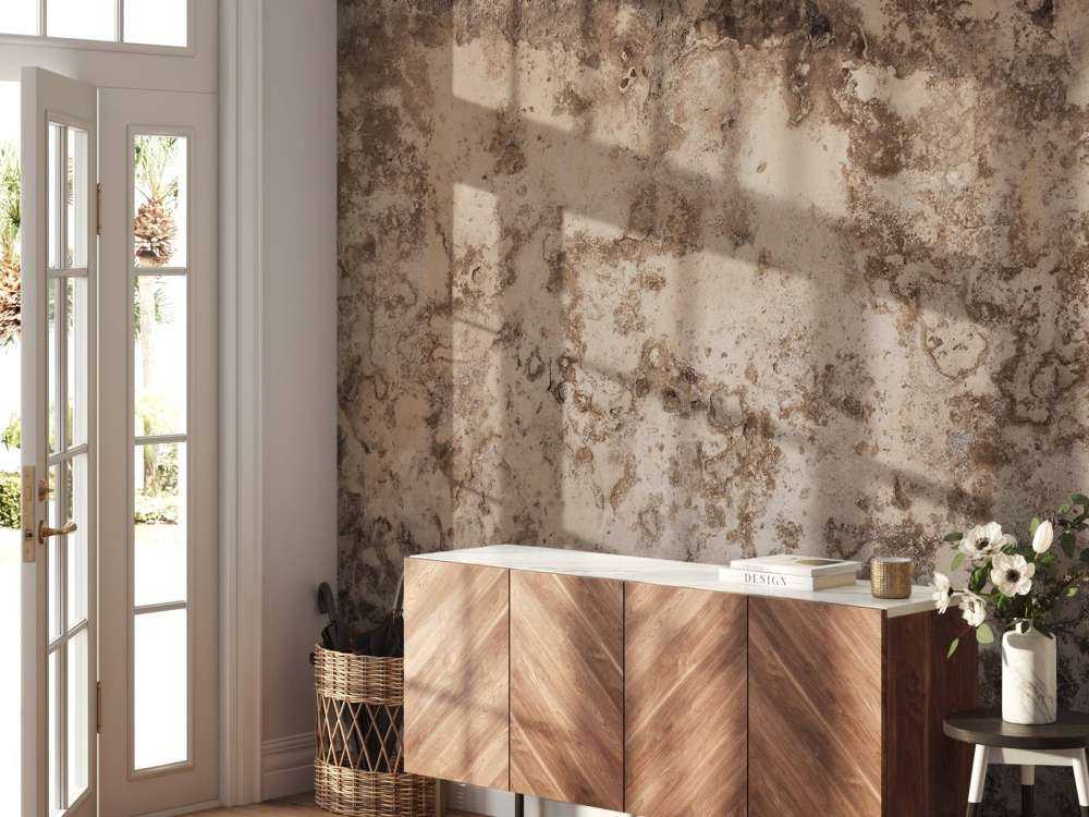 Fototapete - Beton mit Putz - Fototapete