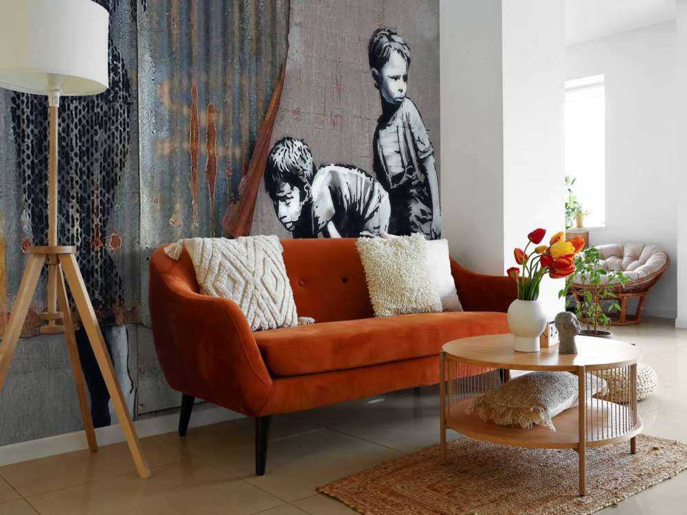 Fototapete - Banksy - Shower boys - Fototapete