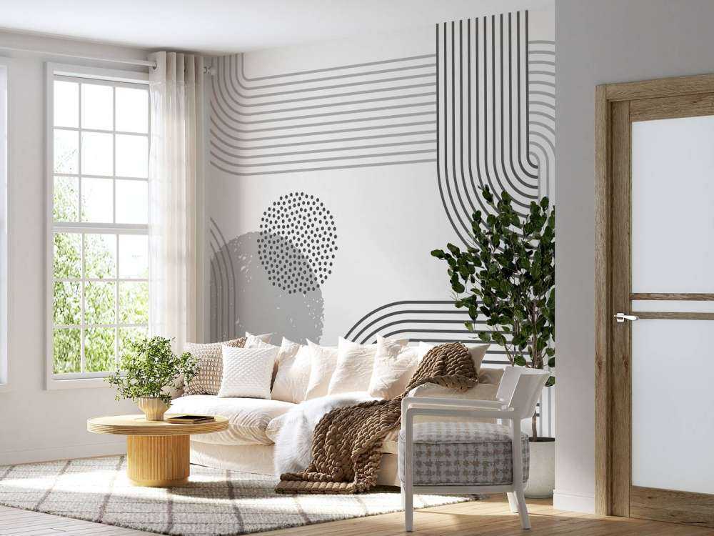 Fototapete - Contrasting Line Spectrum - Fototapete