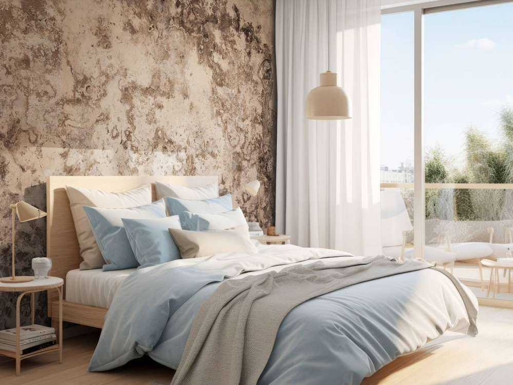 Fototapete - Beton mit Putz - Fototapete